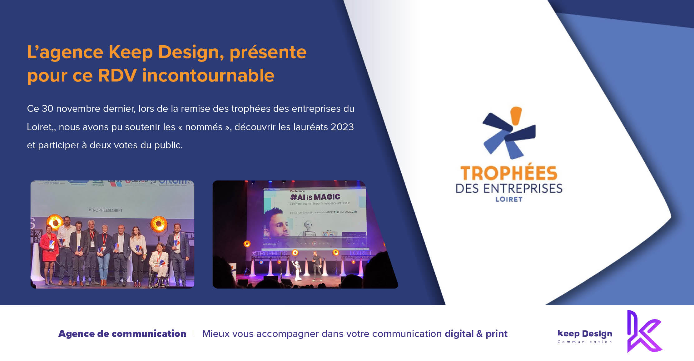 Trophées des entreprises du Loiret 2023 - Keep Design